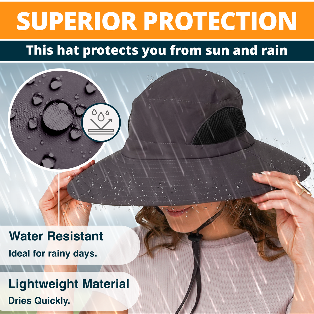 Discoverer Air Series Sun Protection Hat - UPF 50+ Safety Headgear ...