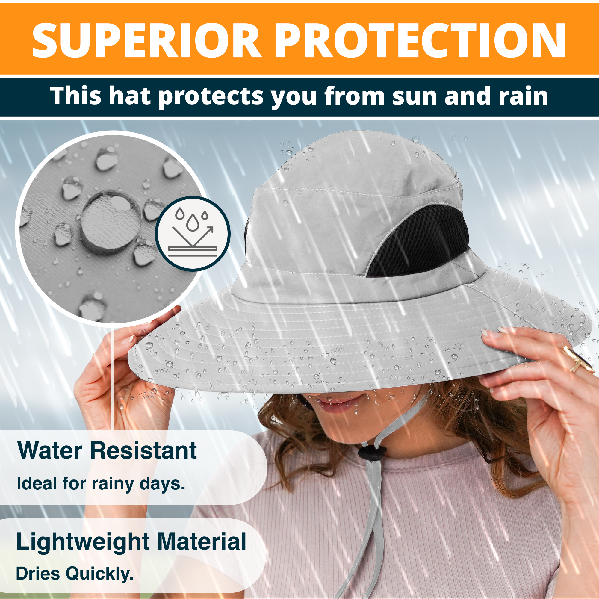 Discoverer Series Sun Protection Hat - Safety Headgear - GearTOP
